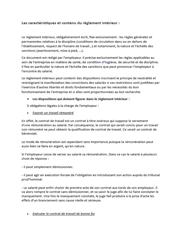 Le Règlement Intérieur | PDF | Justice | Crime et violence