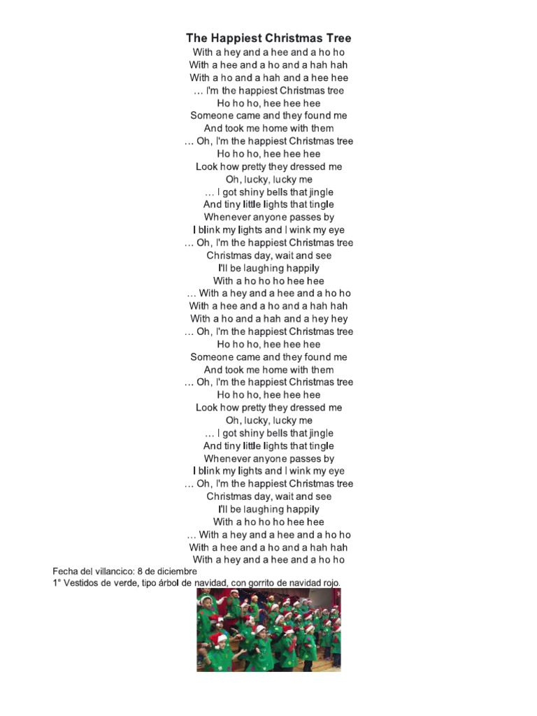 The Happiest Christmas Tree Lyrics | PDF