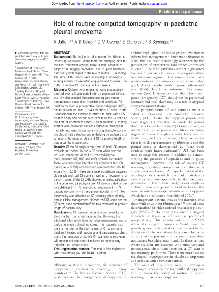 Jaffe 2008 | PDF | Ct Scan | Radiology