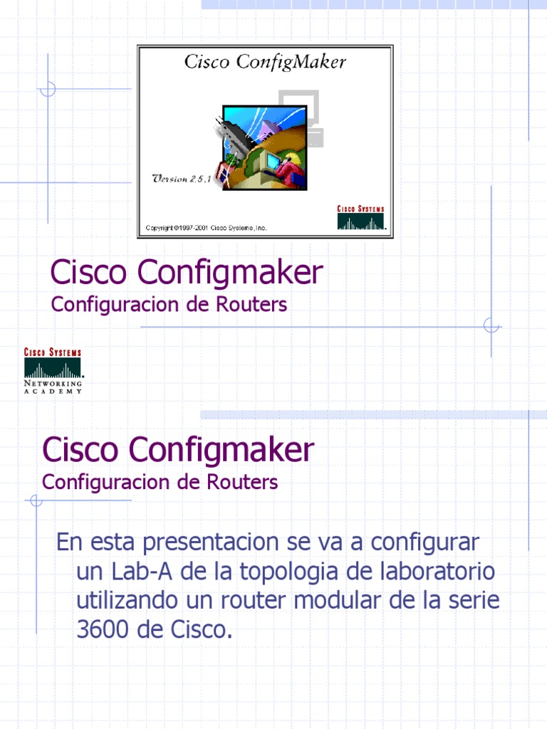Configurar Router Con Cisco Config Maker | PDF | Enrutador (Computación) | Dirección IP