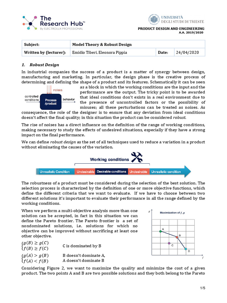 2020 Single Subject - Model Theory & Robust Design | Download Free PDF ...