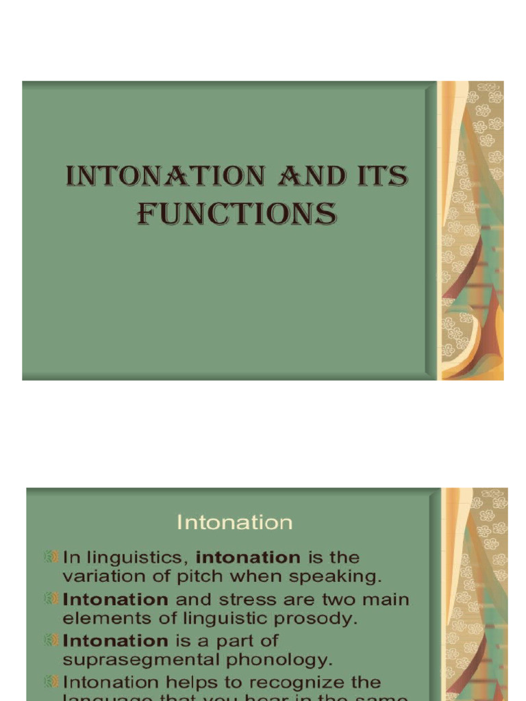 Intonation Part 2 Office PowerPoint | PDF