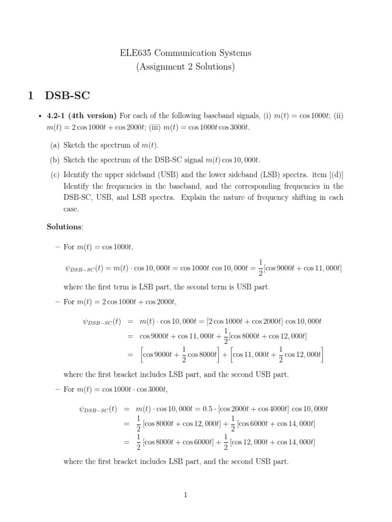 Assignment2 Solution Pdf Modulation Spectral Density