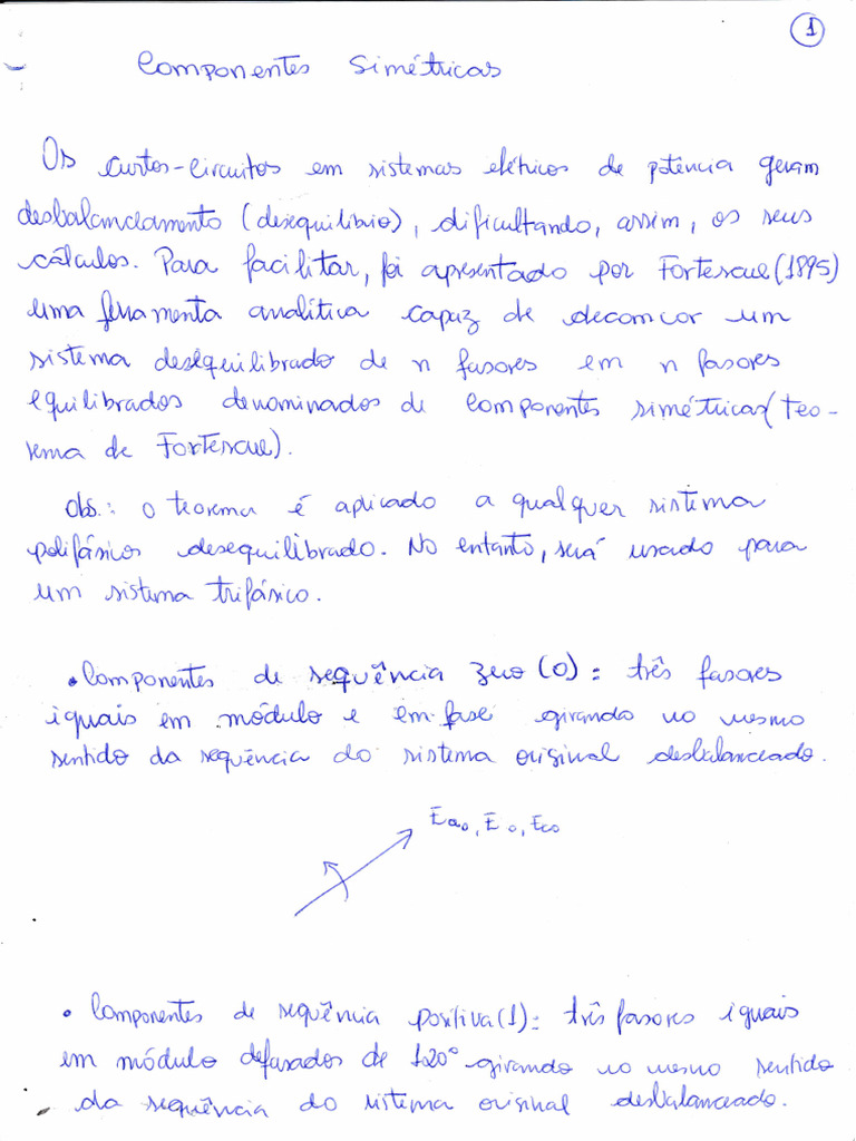 Componentes Simétricas | PDF