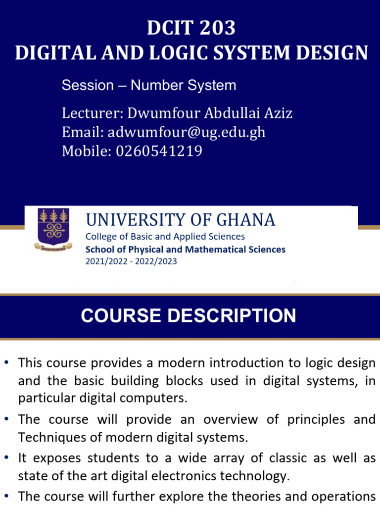 Digital and Logic Design - Number Systems | PDF | Logic Gate | Digital ...