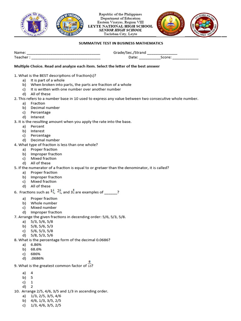 Midterm 021550 021737 | PDF | Odds | Elementary Mathematics