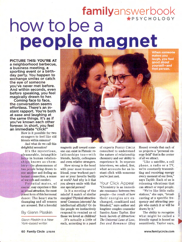 How To Become A People Magnet PDF | PDF