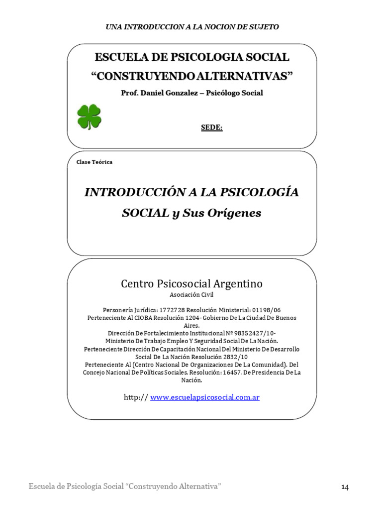 Enrique Pichón Rivière: Vida y Legado | PDF | Sicología | Psicoanálisis