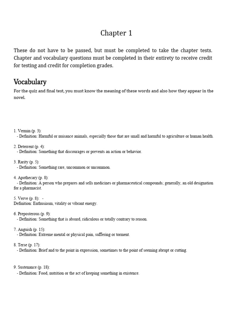 Regina Tamez - Hunger Games Part 1 Student Chapter Questions and Vocab ...