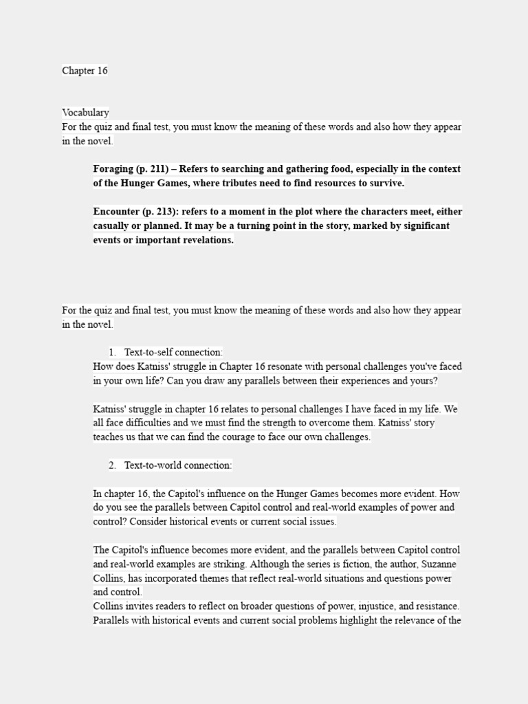 Hunger Game 3 | PDF | The Hunger Games | Narrative