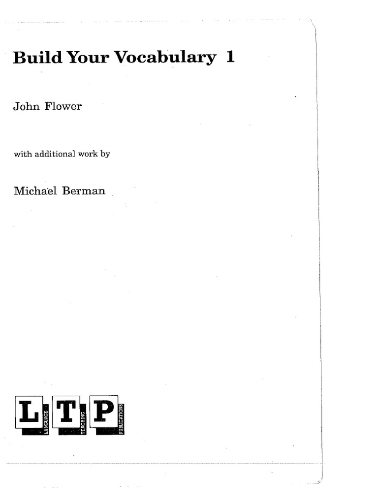 Build Your Vocabulary 1 | PDF