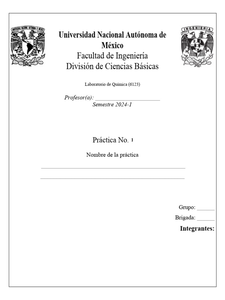 Caratula Unam 2023 | PDF