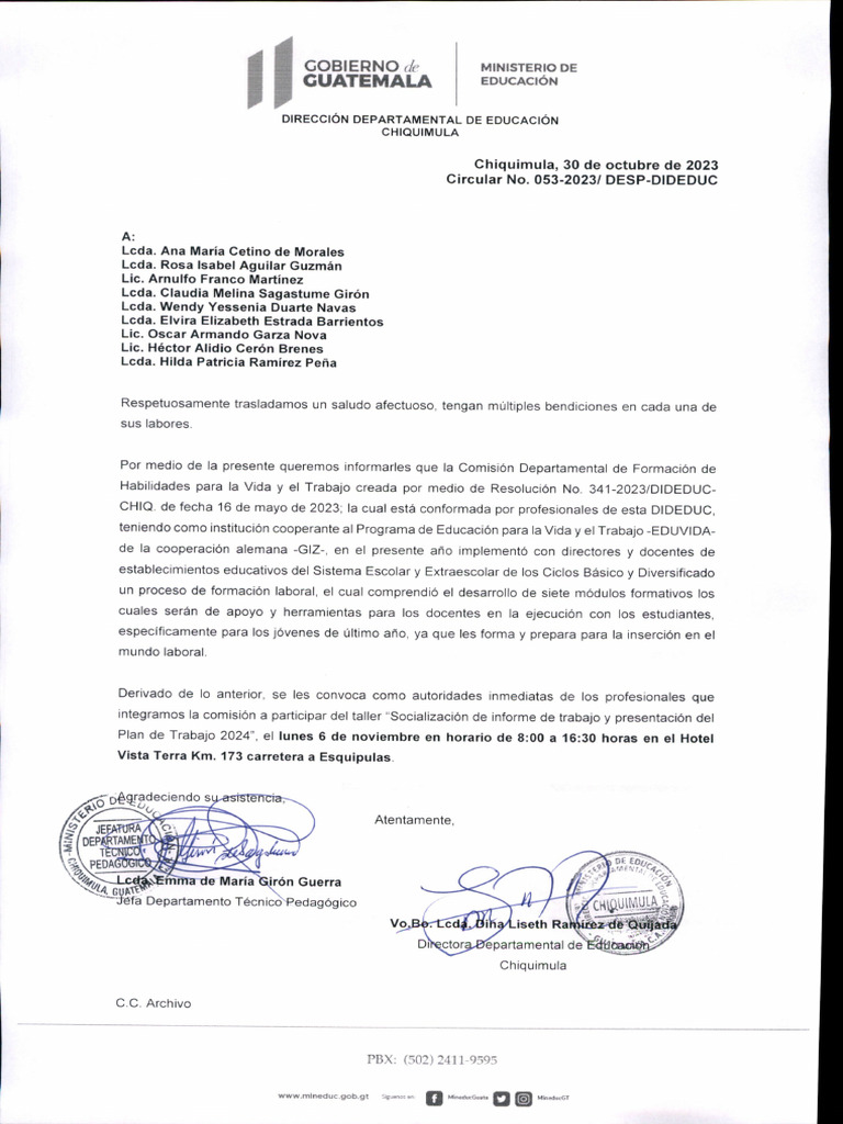 Circular 053-2023 | PDF