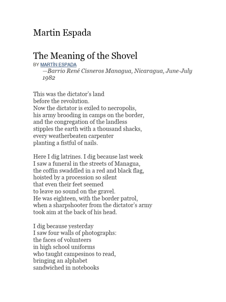 Martin Espada and Cesar Vallejo | PDF