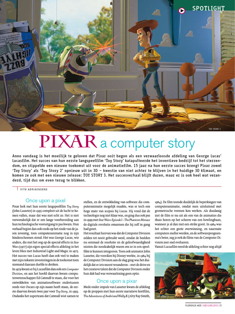 (PDF) Pixar A Computer Story - Filmmagie | PDF