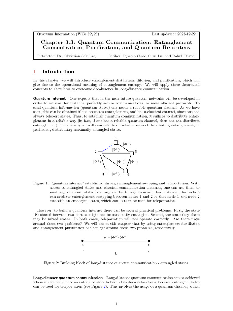 Lecture16 17 18 | Download Free PDF | Quantum Entanglement | Theoretical Physics