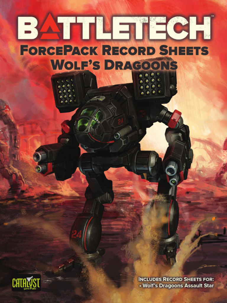 BATTLETECH ForcePacks Record Sheets - Wolfs Dragoons | PDF | Battle Tech