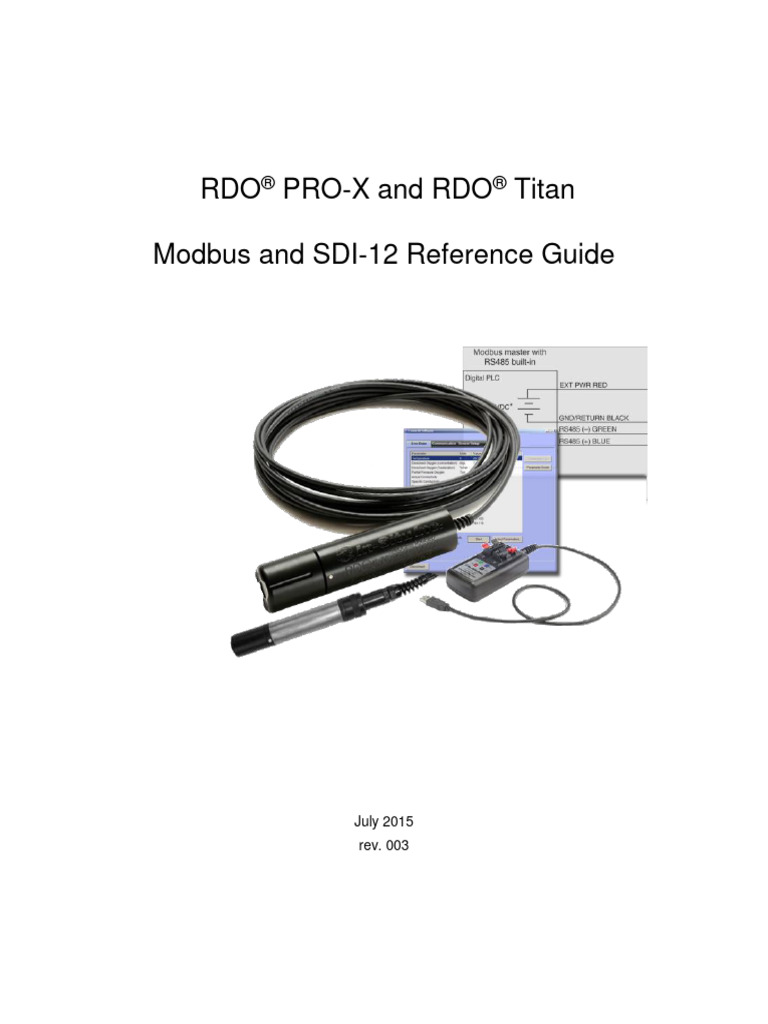 RDO Pro-X and Titan SDI-12 Guide | PDF | Telecommunications | Computer ...