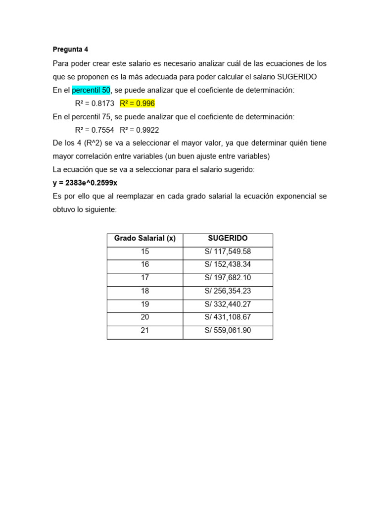 Pregunta 4 - SOLUCIÓN | PDF | Inflación | Salario