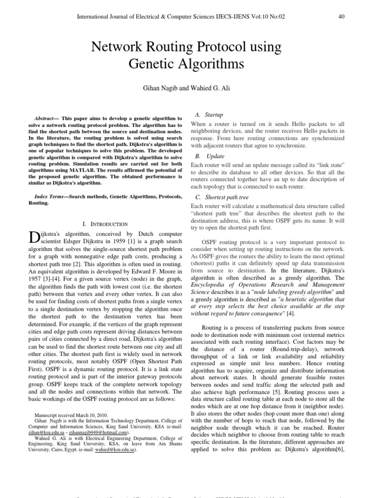 104302-8686 Ijecs-Ijens | PDF | Routing | Areas Of Computer Science