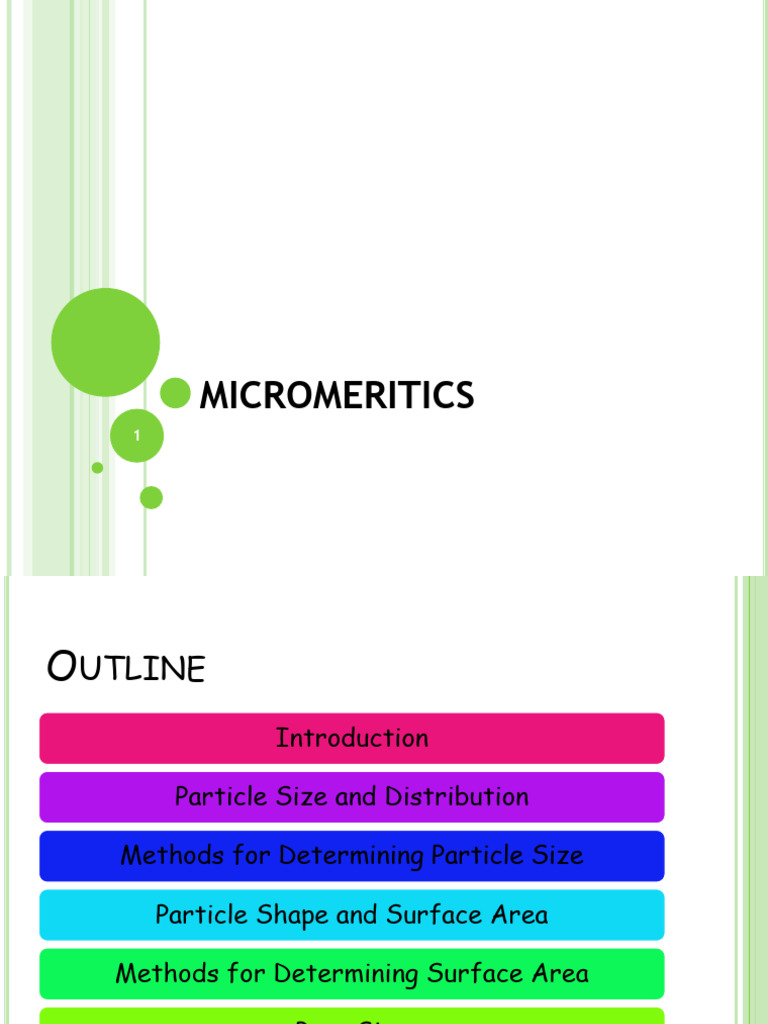 Micromeritics | PDF | Adsorption | Density