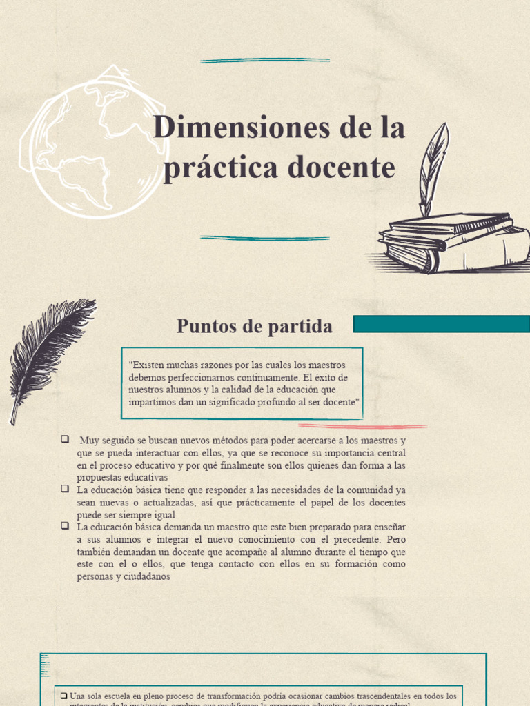 Dimensiones de La Practica Docente | PDF | Maestros | Enseñando