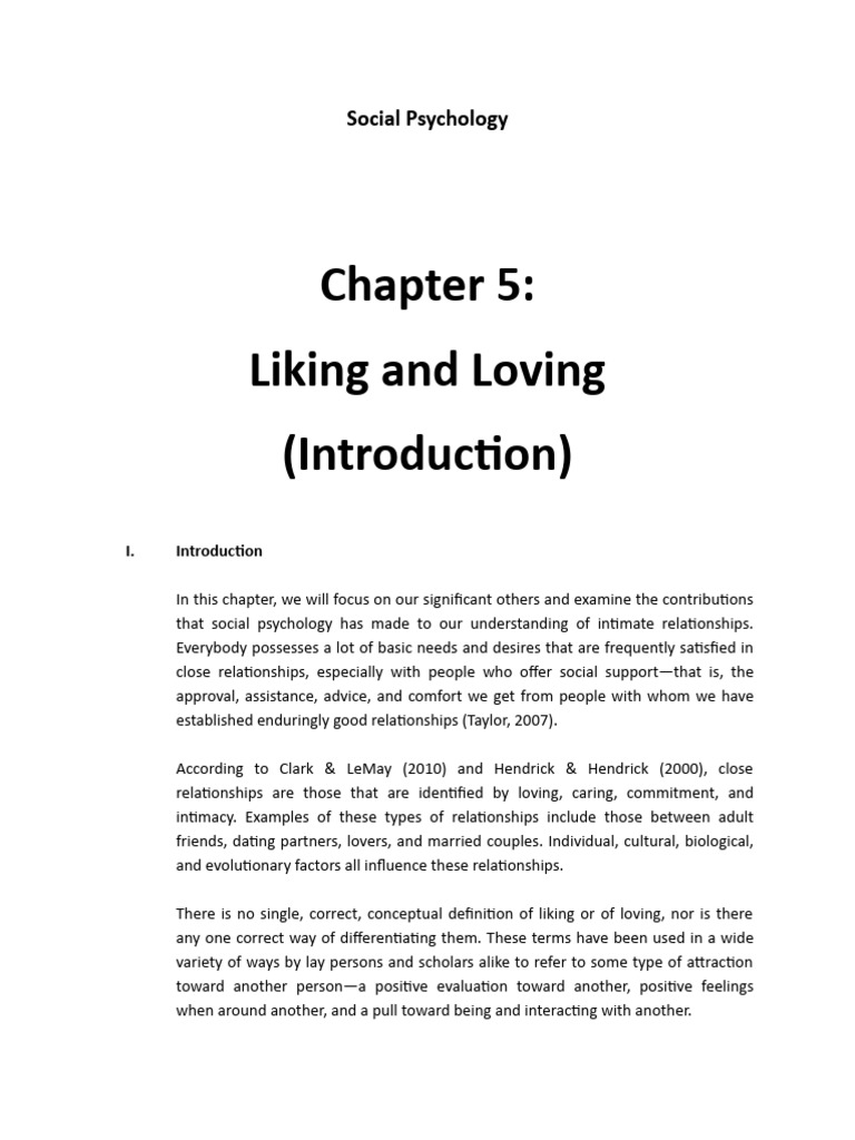 Introduction | PDF | Interpersonal Attraction | Romance (Love)