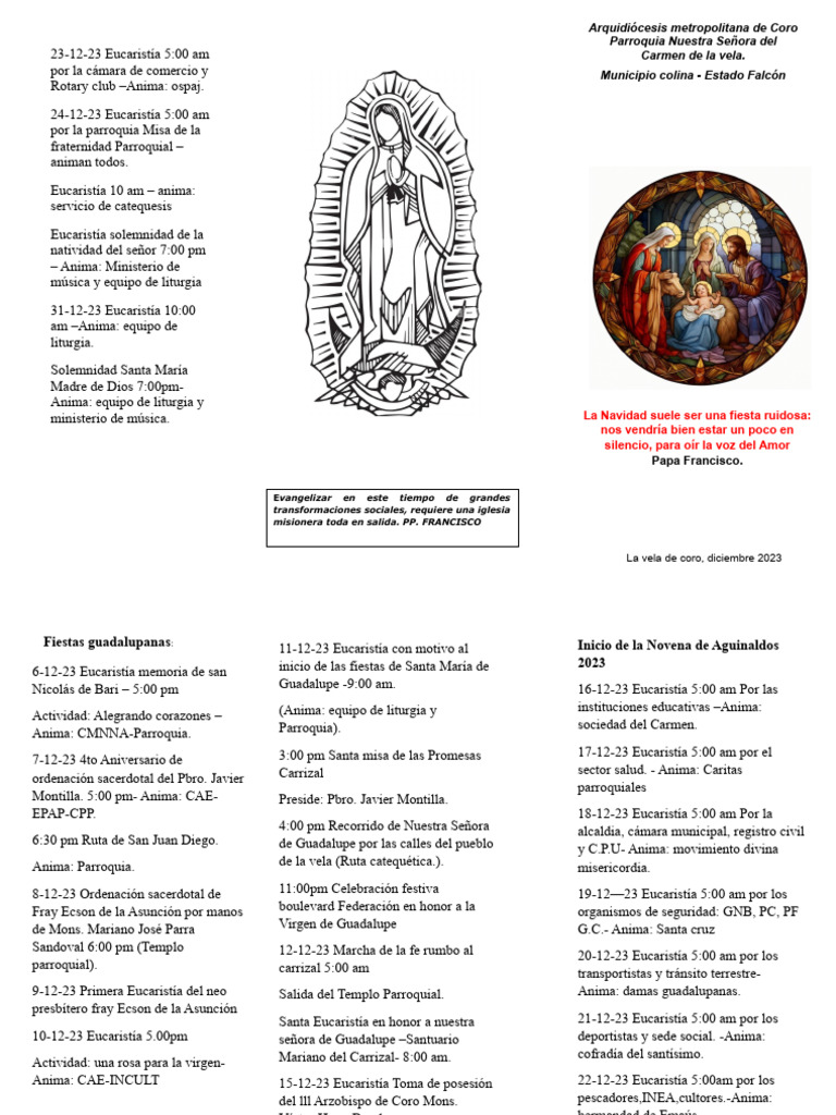 Folleto de Misad | PDF | eucaristía | Iglesia Católica