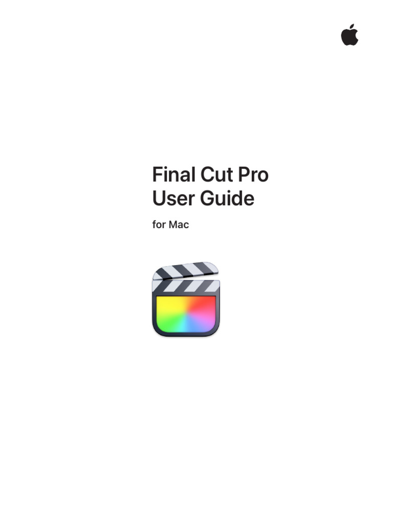 Final Cut Pro User Guide for Mac | PDF | Computer File | Mac Os