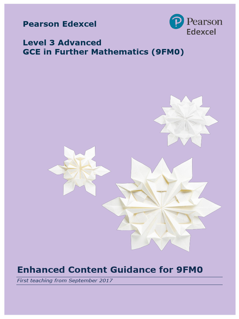 Edexcel A Level Further Maths Guidance | PDF | Complex Number ...
