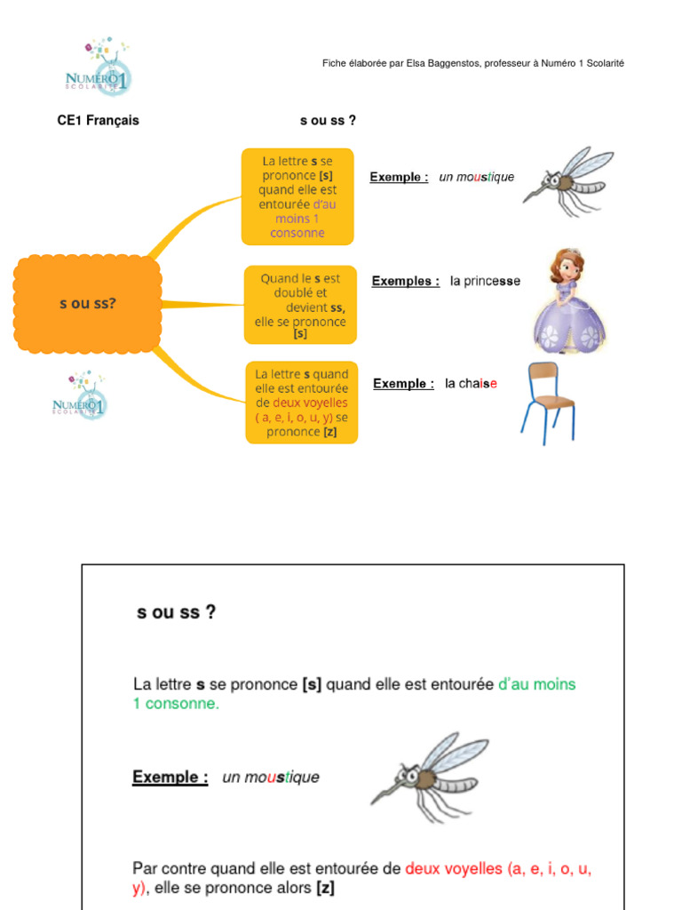 Prononciation du "s" en CE1 | PDF