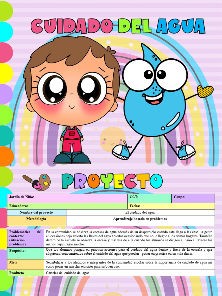Proyecto Cuidado Del Agua Missariz 1 Pdf Agua Educación De La