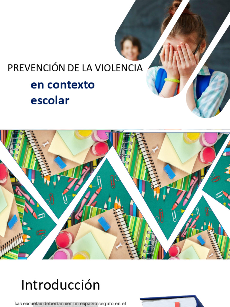 Prevención de la violencia en el contexto escolar presentación | PDF ...