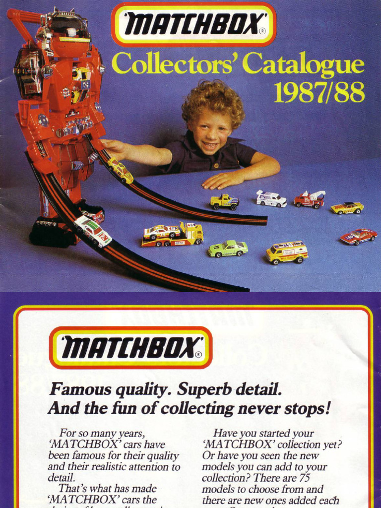 Catalogo - 1987 - Matchbox - 1987-88 | PDF