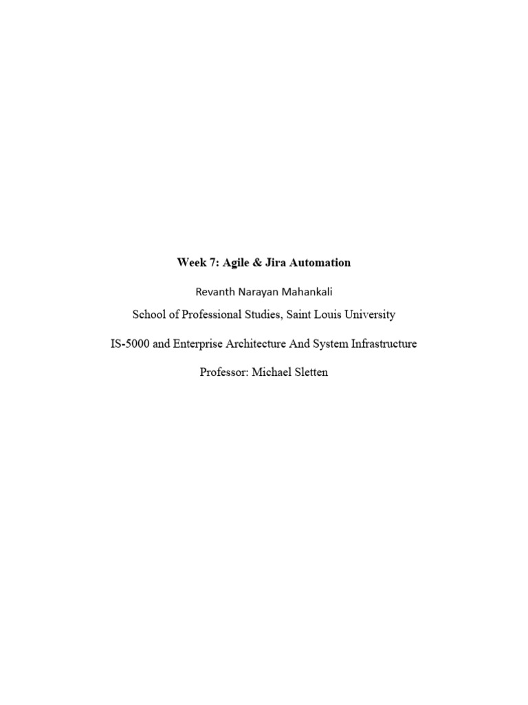 Week7 Assignment - IS5000 | PDF