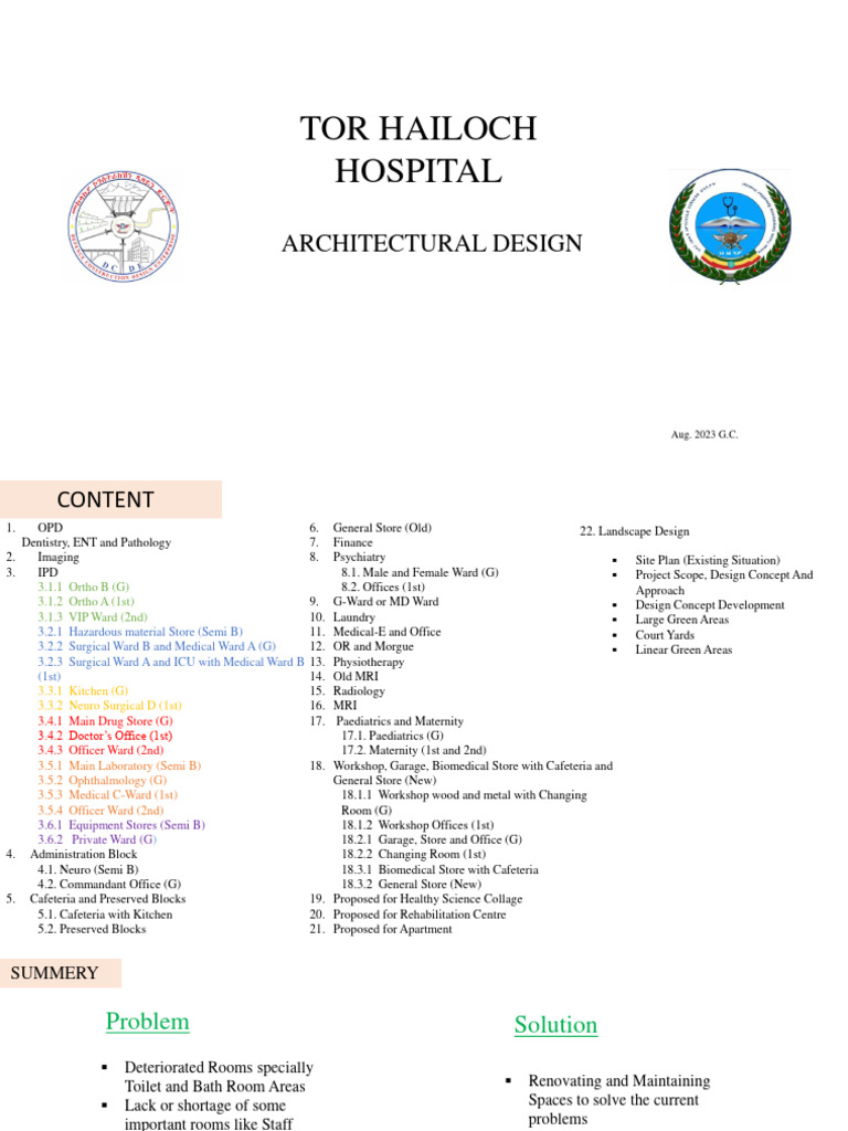 Tor Hailoch Hospital Architectural Design | PDF | Basement | Laboratories