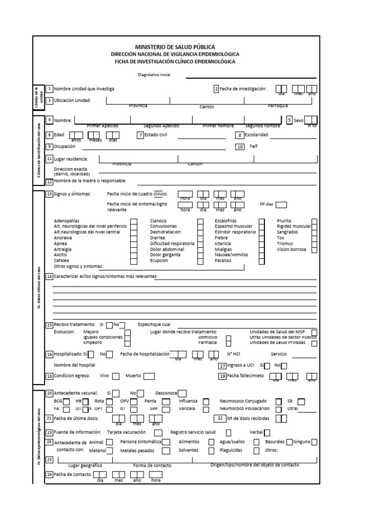 Formulario 3 | PDF | Ciencias de la Salud | Epidemiología