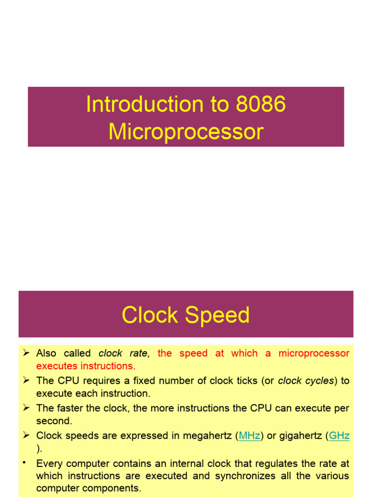 Lec Architecture 8086 Pdf Central Processing Unit Computer Hardware