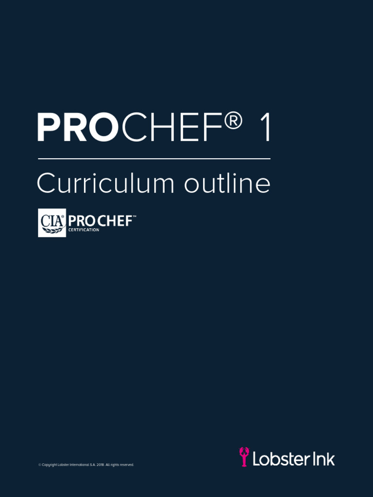 Prochef Curriculum Outline | PDF | Grilling | Frying