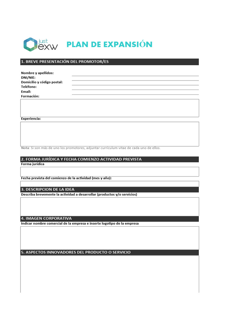 Plan de Expansion en Excel | PDF | Dinero | Economía Financiera