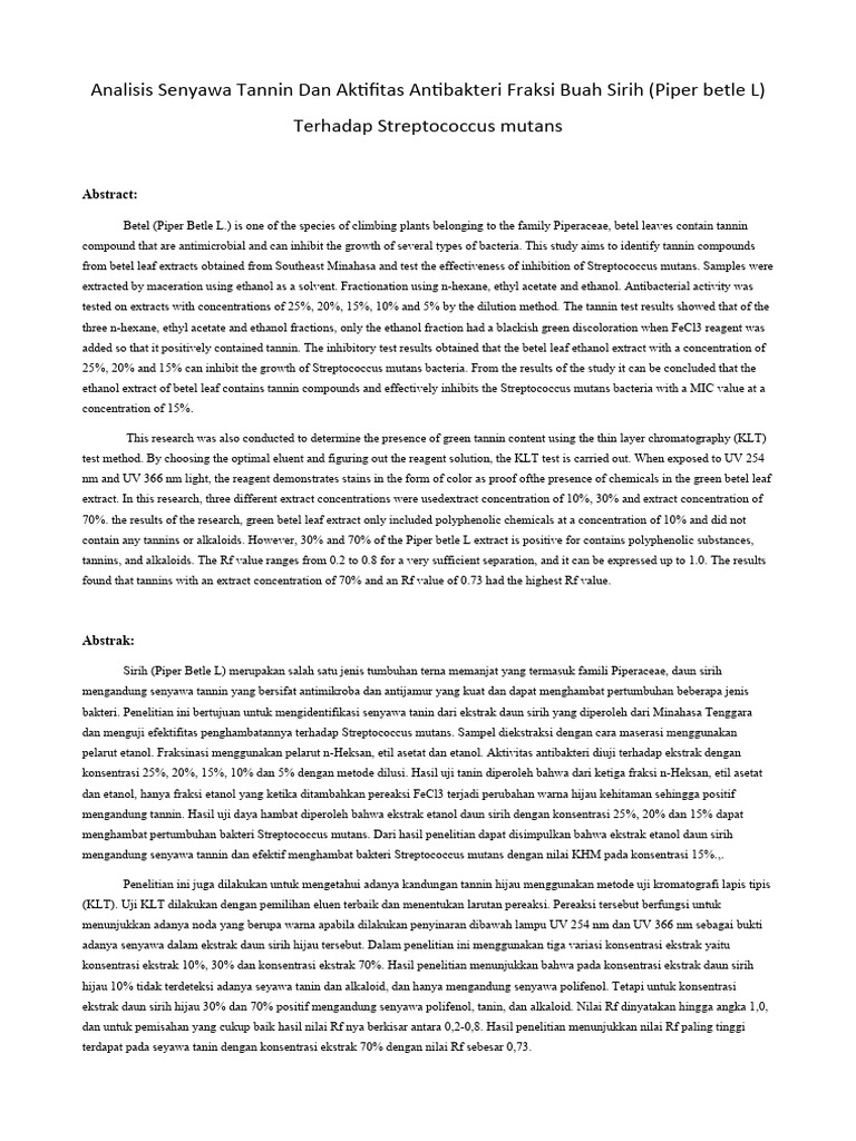 tugas buat jurnal | PDF | Chemistry | Chemical Substances