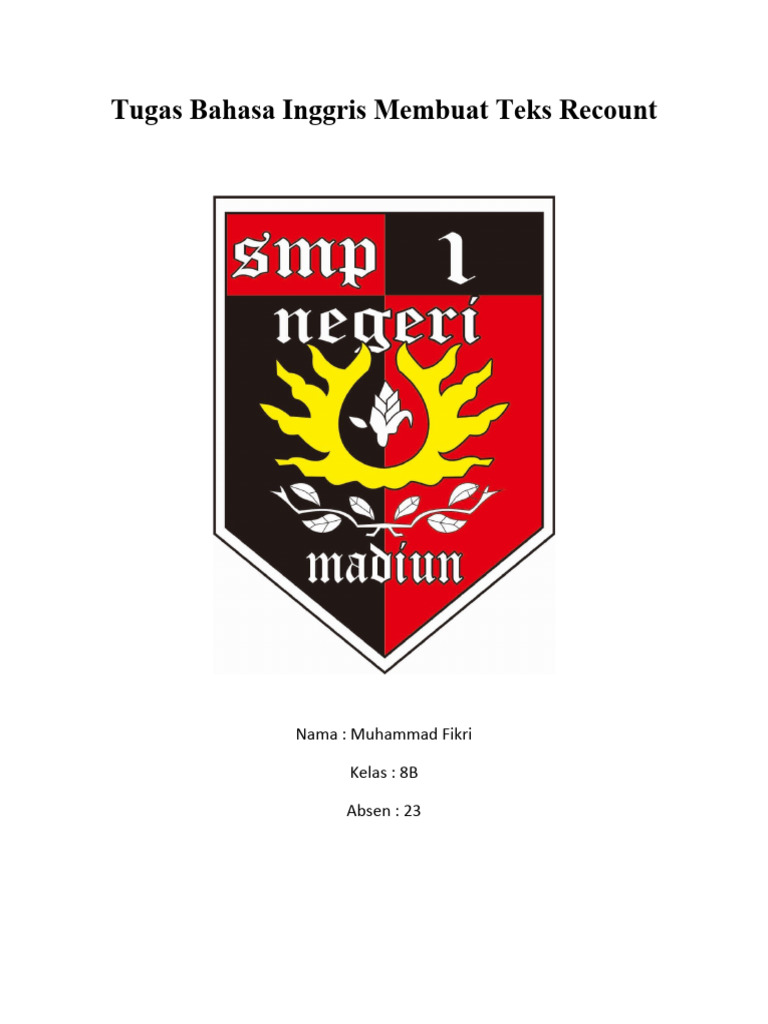Tugas B. Ing Teks Recount | PDF | Java