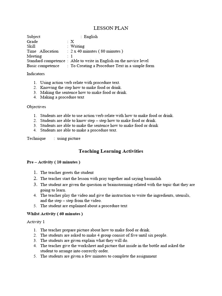Grade 10 English Writing Lesson Plan | PDF | Lesson Plan | Adverb