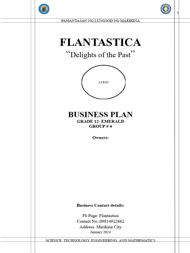 BUSINESS PLAN TEMPLATE Entrep 1 | PDF | Brand | Marketing