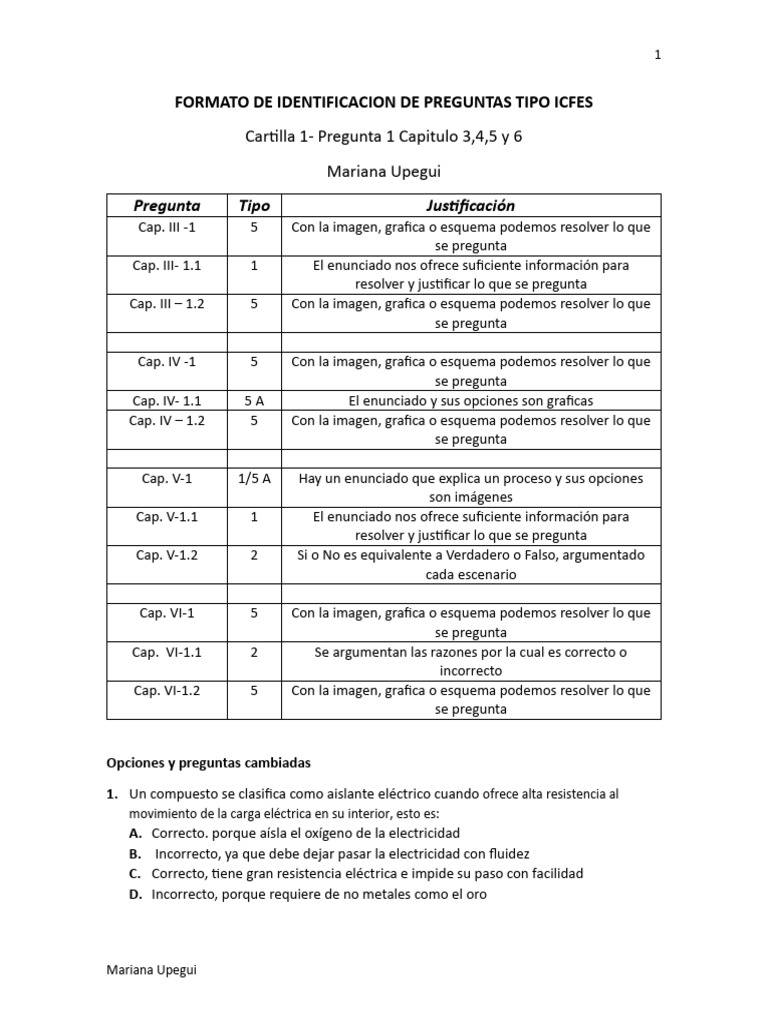 Pregunta Tipo Justificación: Formato de Identificacion de Preguntas Tipo Icfes | PDF ...