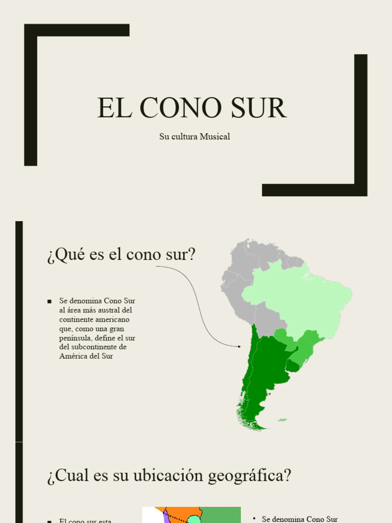 El Cono Sur | PDF | Américas | América del Sur