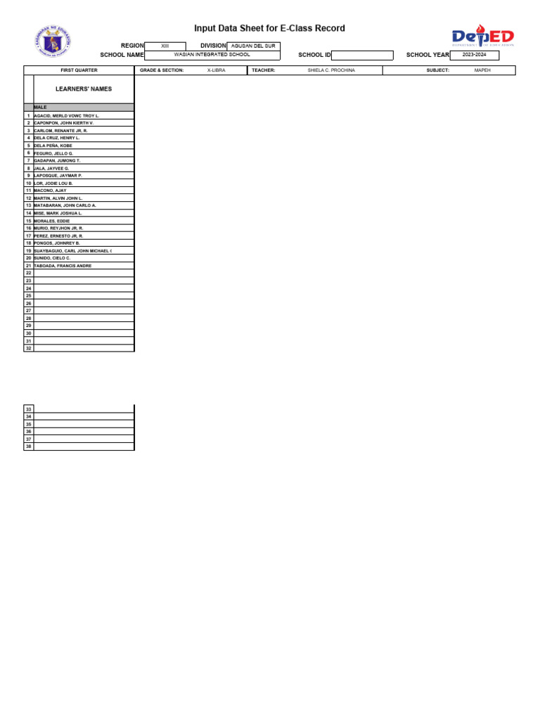 MAPEH 10 Libra Adjusted 1st Quarter | PDF