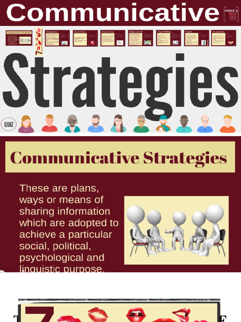 Types of Communicative Strategy | PDF | Conversation | Communication