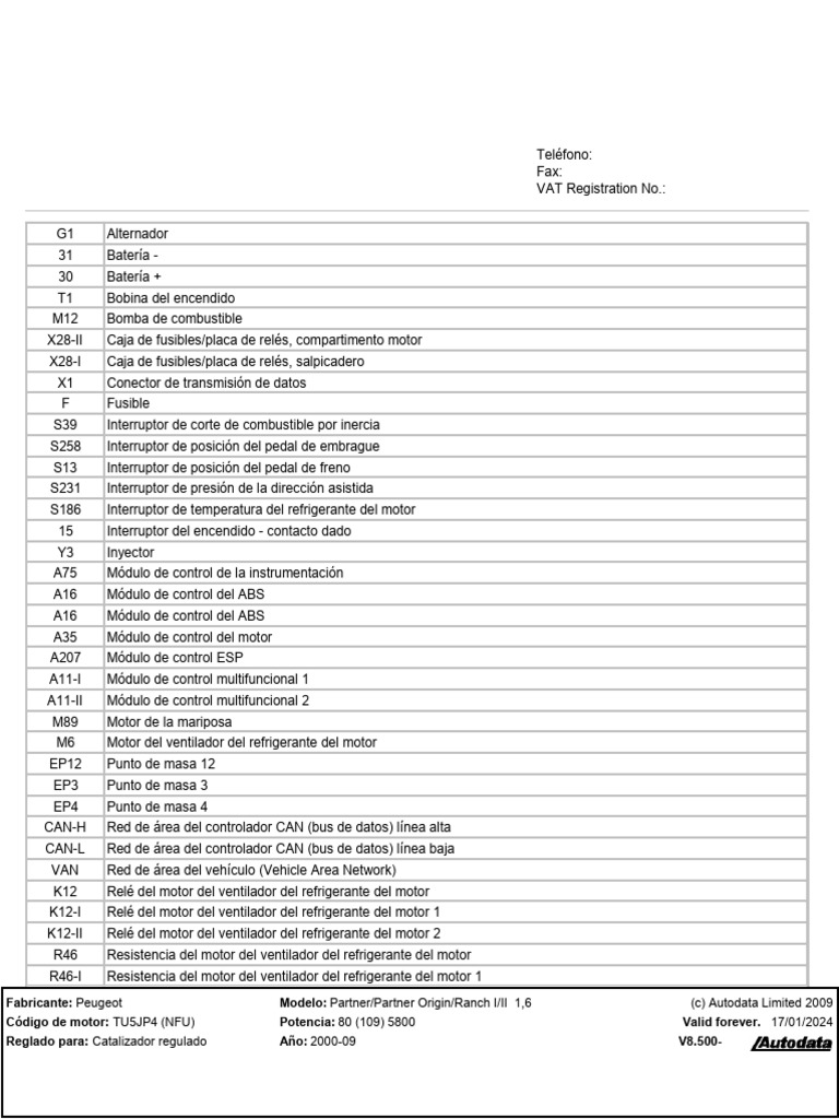 Gestion Motor Partner Peugueot | PDF | Relé | Tecnología de vehículos