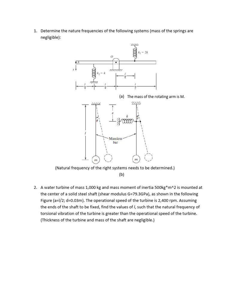 Natural Frequency & Vibration Analysis | PDF | Force | Physical Phenomena